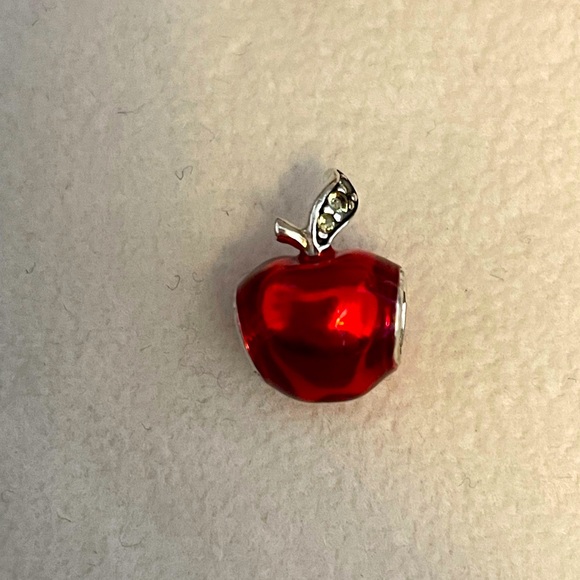 Pandora | Jewelry | Pandora Disney Red Apple Charm | Poshmark